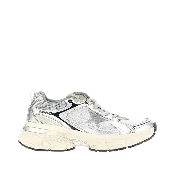 GOLDEN GOOSE Lightstar Mesh And Leather Sneakers