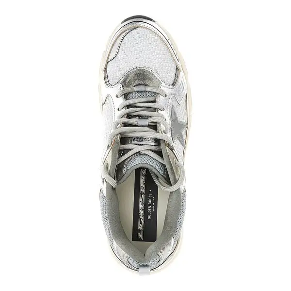 GOLDEN GOOSE Lightstar Mesh And Leather Sneakers