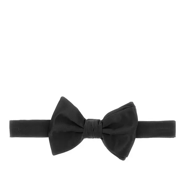 Emporio Armani Silk Bow Tie - Black