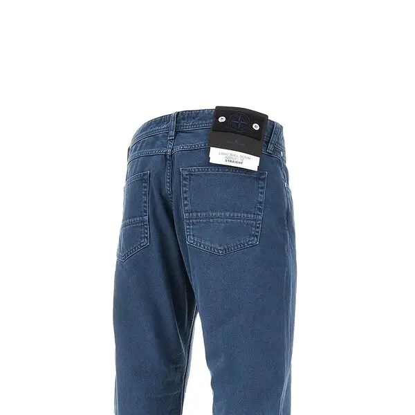 Stone Island Straight Fit Jeans - Blue