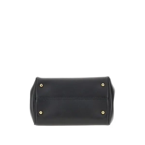 Dolce & Gabbana My Sicily" Plongé Leather Top Handle Bag - Black