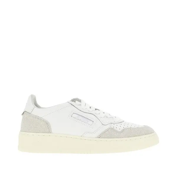 AUTRY Suede And Leather Medalist Low Sneakers - White