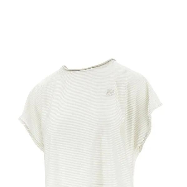 Emporio Armani Icon Striped Knitted Top