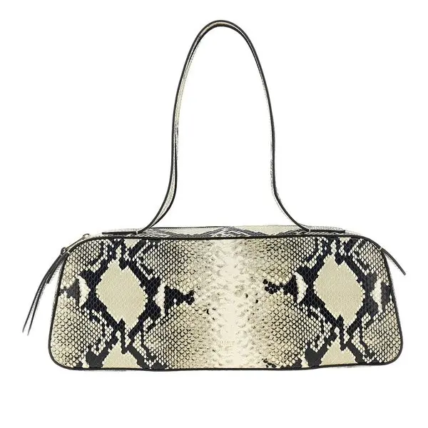 Khaite Python-embossed Leather Bag - Beige