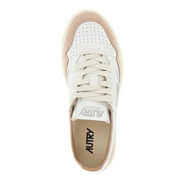 AUTRY Suede And Leather Medalist Low Top Sneakers