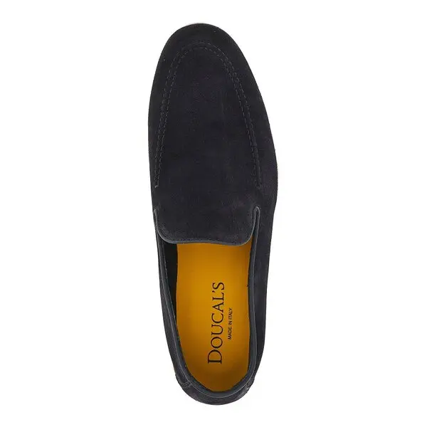 DOUCAL'S Suede Leather Loafers - Blue