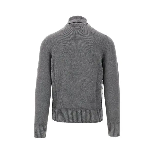 DRUMOHR Merino Wool Turtleneck Sweater - Grey