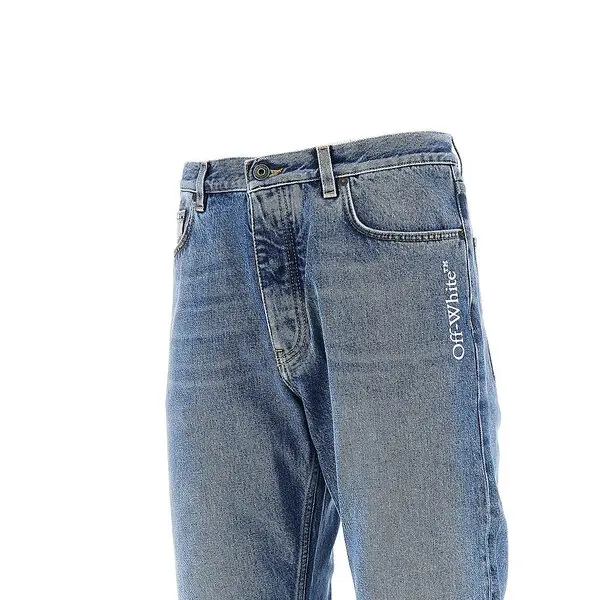 Off-White Half Arrow Slim Relaxed Jeans - Blue