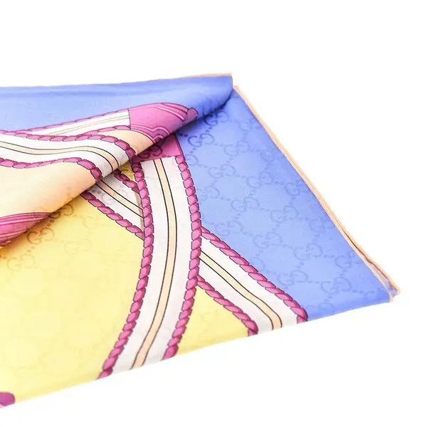Gucci Silk Scarf With Horsebit Print