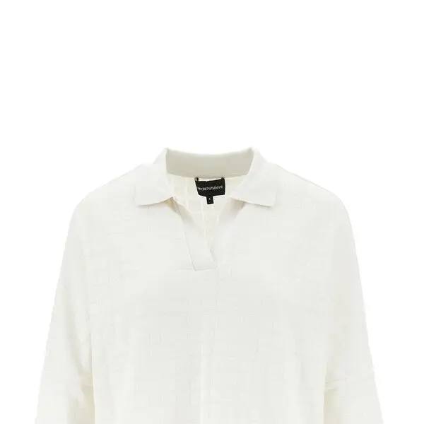Emporio Armani Jacquard Knit Polo Shirt