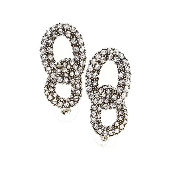 Isabel Marant Étoile Embellished Link Earrings - Silver