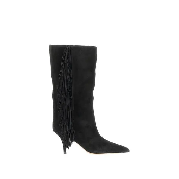 Paris Texas Suede Leather Fringe Boots