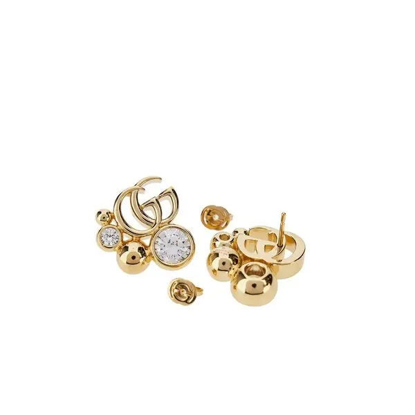 Gucci Gg Marmont Zirconia Earrings
