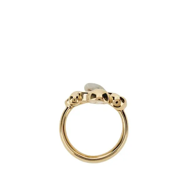 Gucci Gg Marmont' Ring With Zirconia - Gold
