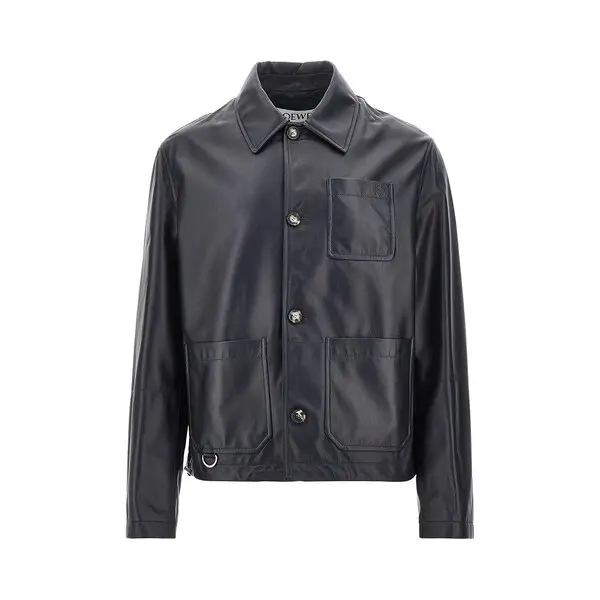 Loewe Nappa Leather And Nylon Workwear Jacket