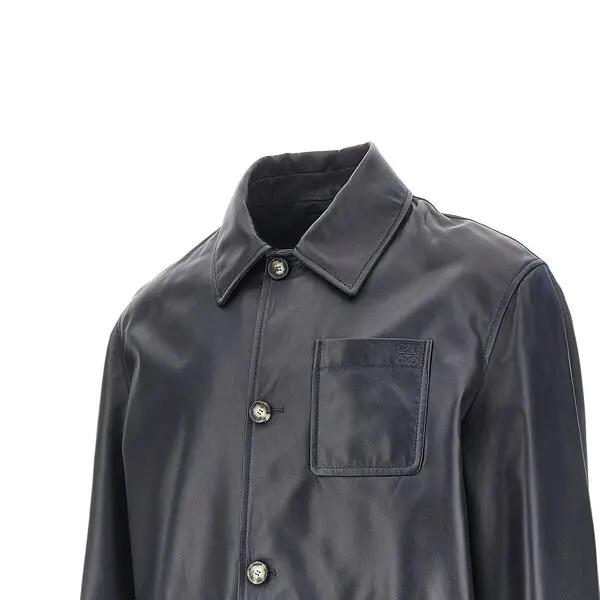 Loewe Nappa Leather And Nylon Workwear Jacket