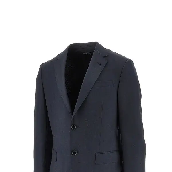 Zegna Wool Canvas Tailored Suit