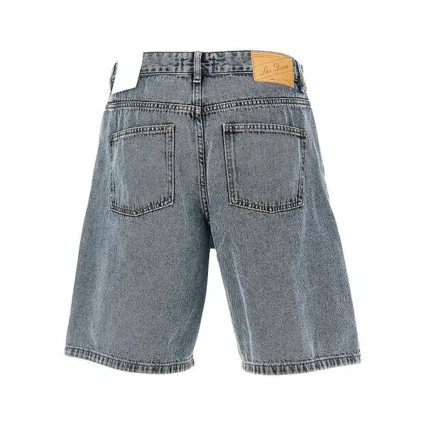LES DEUX Ryder Relaxed Fit Wide Leg Denim Shorts
