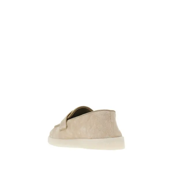 Prada Suede Leather Loafers - Beige