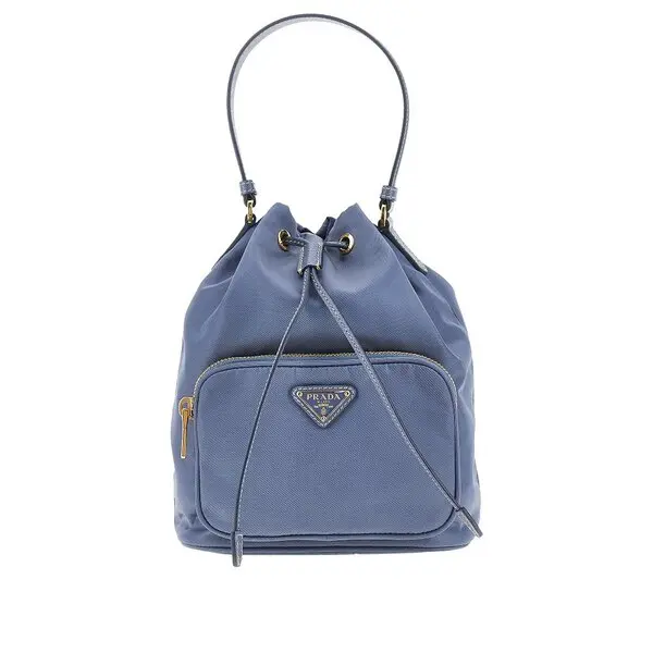 Prada Re-nylon Duet Bucket Bag - Blue
