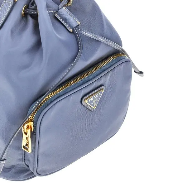 Prada Re-nylon Duet Bucket Bag - Blue