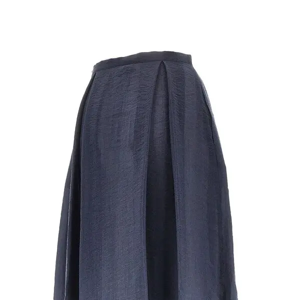 Emporio Armani Tecno Creponne Midi Skirt