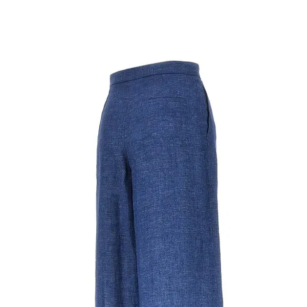 Emporio Armani Chambray Wide Leg Pants