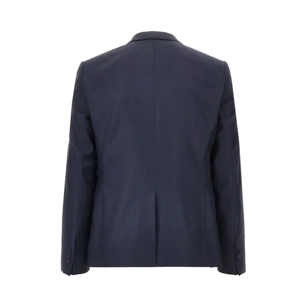 Emporio Armani Jacquard Wool David Line Suit - Blue