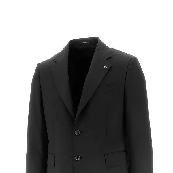 Tagliatore Virgin Wool Two-pieces Tailored Suit - Black