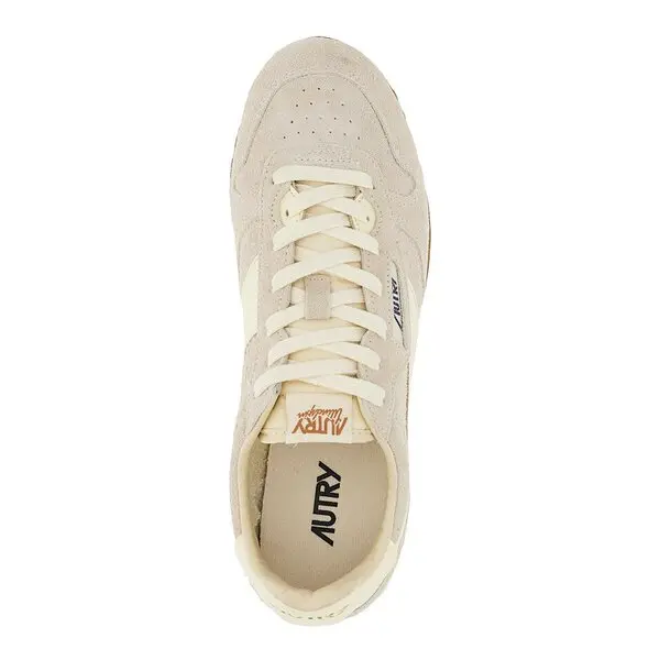 AUTRY Windspin Suede Leather Lace-up Sneakers - Beige