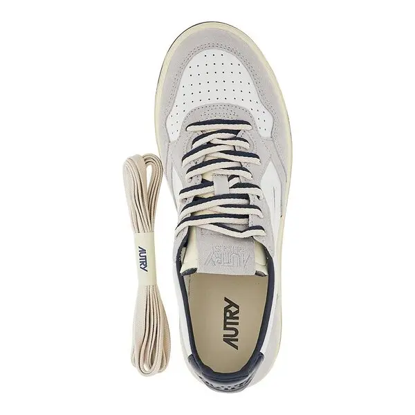 AUTRY Leather And Suede Low Top Sneakers - Multicolor