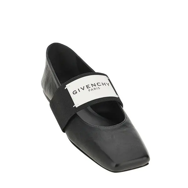Givenchy Sliced Square Nappa Leather Ballerinas