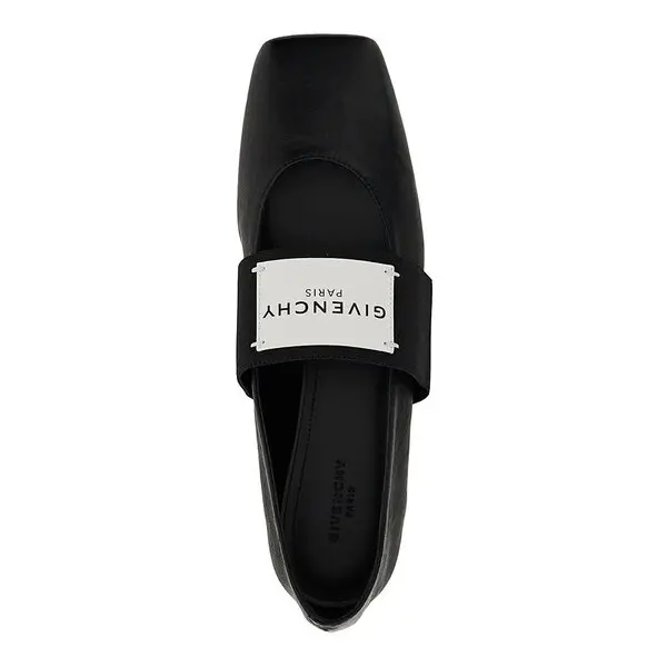 Givenchy Sliced Square Nappa Leather Ballerinas
