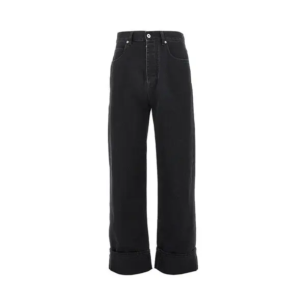 Bottega Veneta Cuffed Straight Leg Jeans