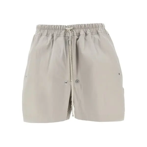 Rick Owens Bela' Stretch Cotton Bermuda Shorts - Grey
