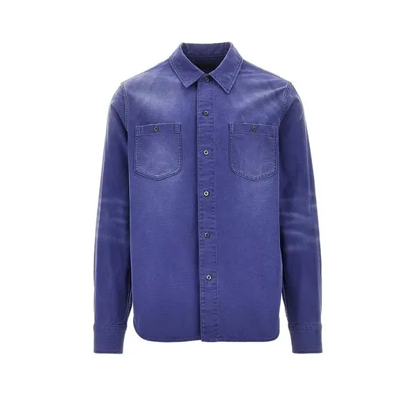 Prada Old-effect Twill Overshirt