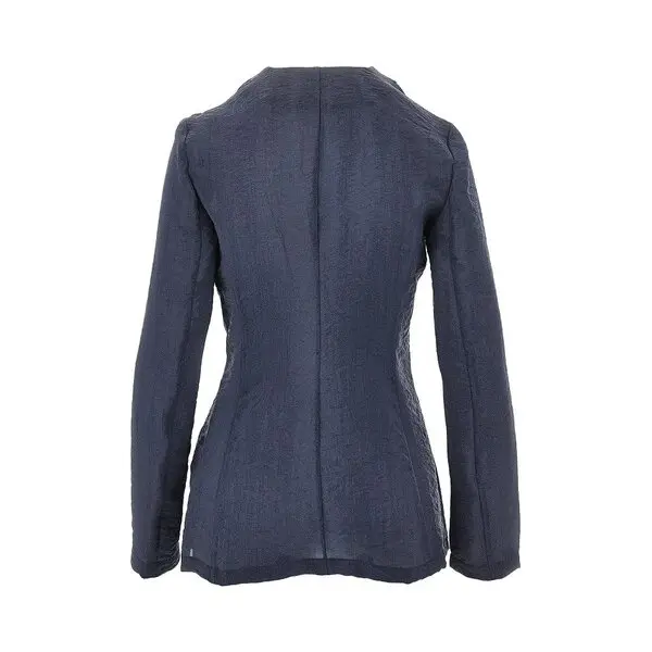 Emporio Armani Tecno Creponne Single-breasted Blazer