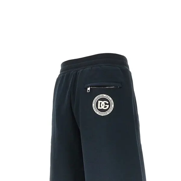 Dolce & Gabbana Cotton Terry Sweatshorts With Logo Patch