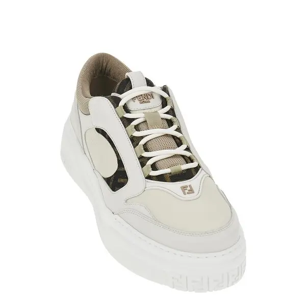 Fendi Sneakers With Ff Motif - Multicolor