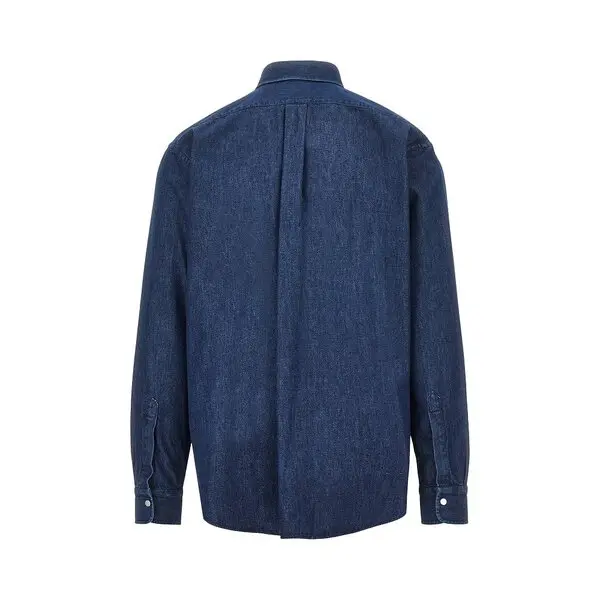 Fendi Denim Hirt With Ff Embroidery