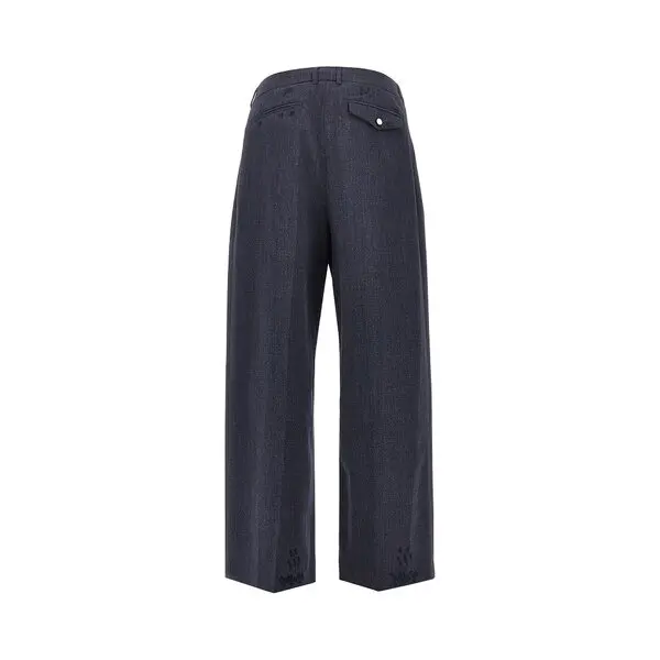 THESTROY Wide-leg 'inno' Viscose-blend Pants With Distressed Effect