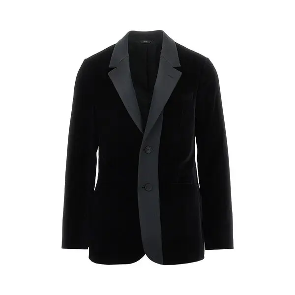 Fendi Single-breasted Velvet Jacket - Black
