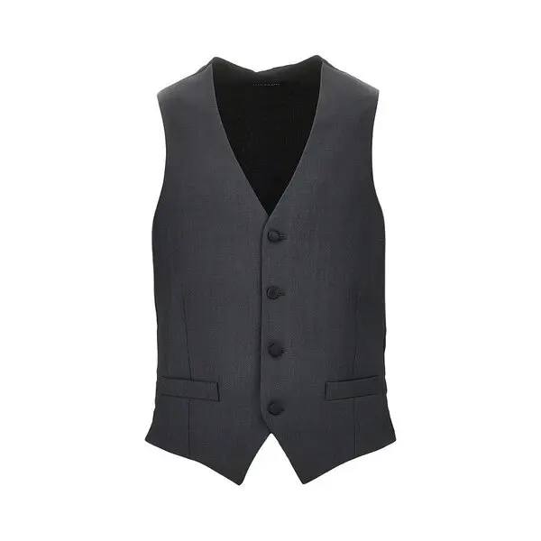 LUIGI BIANCHI Tailored Vest In Wool And Mohair Blend