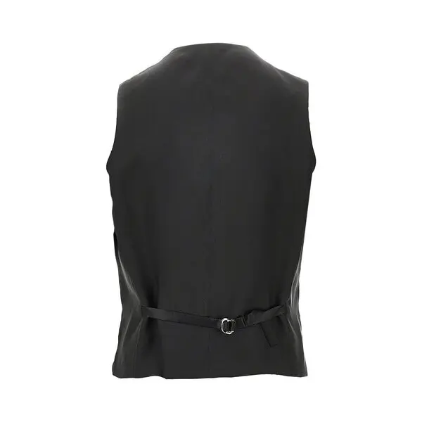 LUIGI BIANCHI Tailored Vest In Wool And Mohair Blend