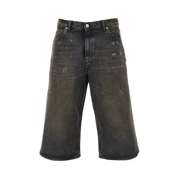 Our Legacy Capri Cut Jeans In Distressed Denim