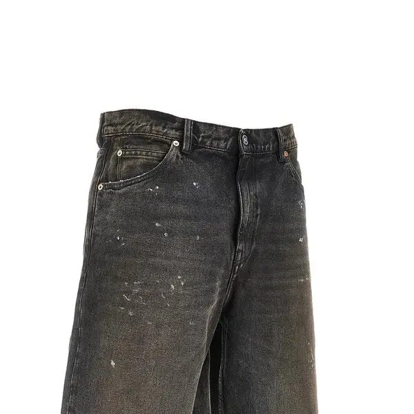 Our Legacy Capri Cut Jeans In Distressed Denim