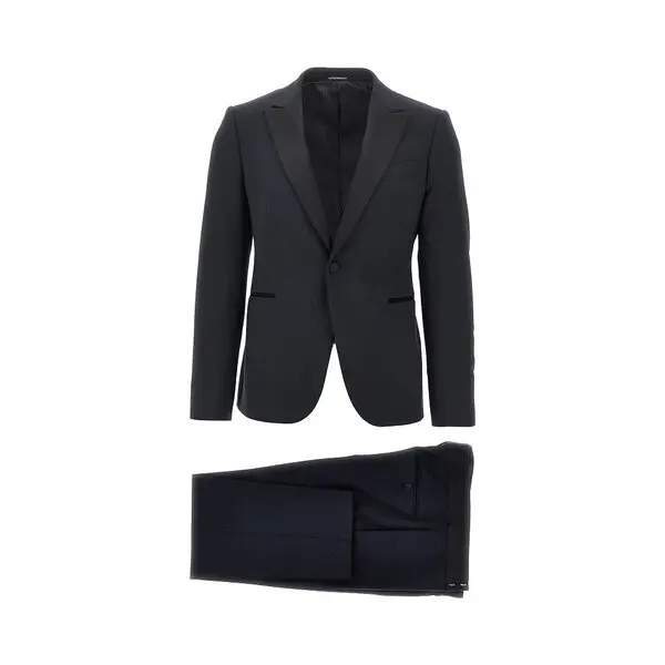 Emporio Armani M Line Evening Tailored Suit - Black