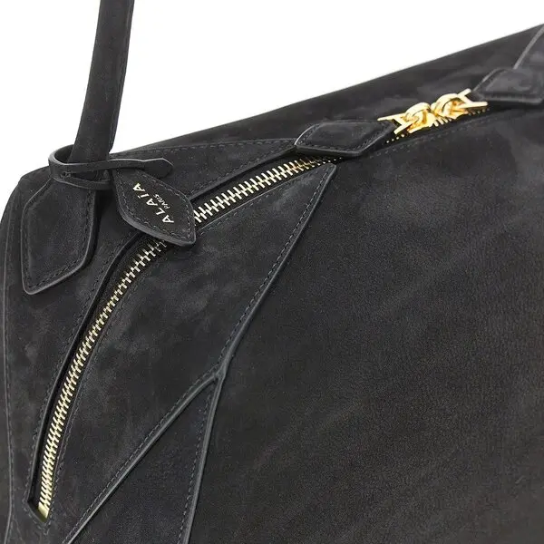 Alaïa Le Boulledogue Nubuck Bowling Bag