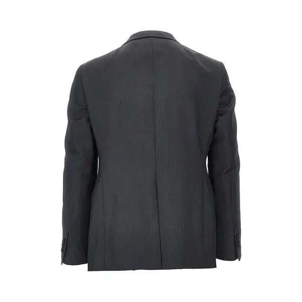 LUIGI BIANCHI Wool Tailored Suit With Satin Lapel