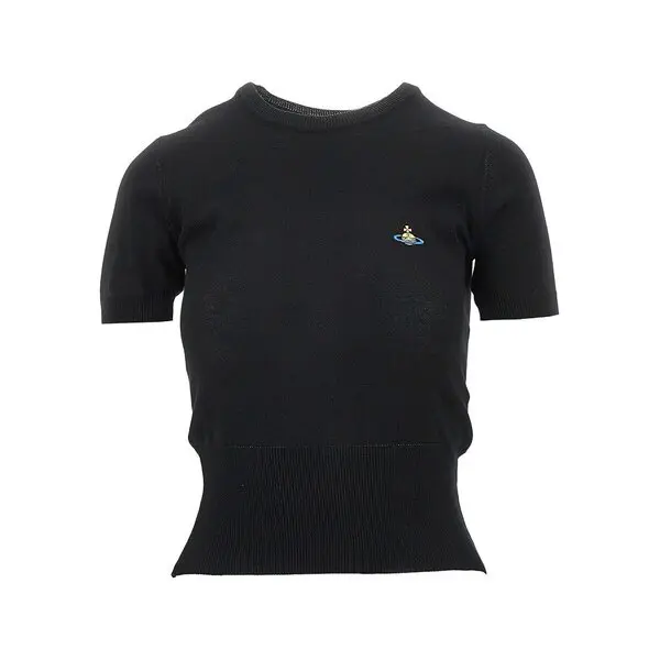 VIVIENNE WESTWOOD Bea Knitted T-shirt - Black